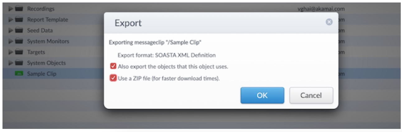 Export and Import CloudTest Objects