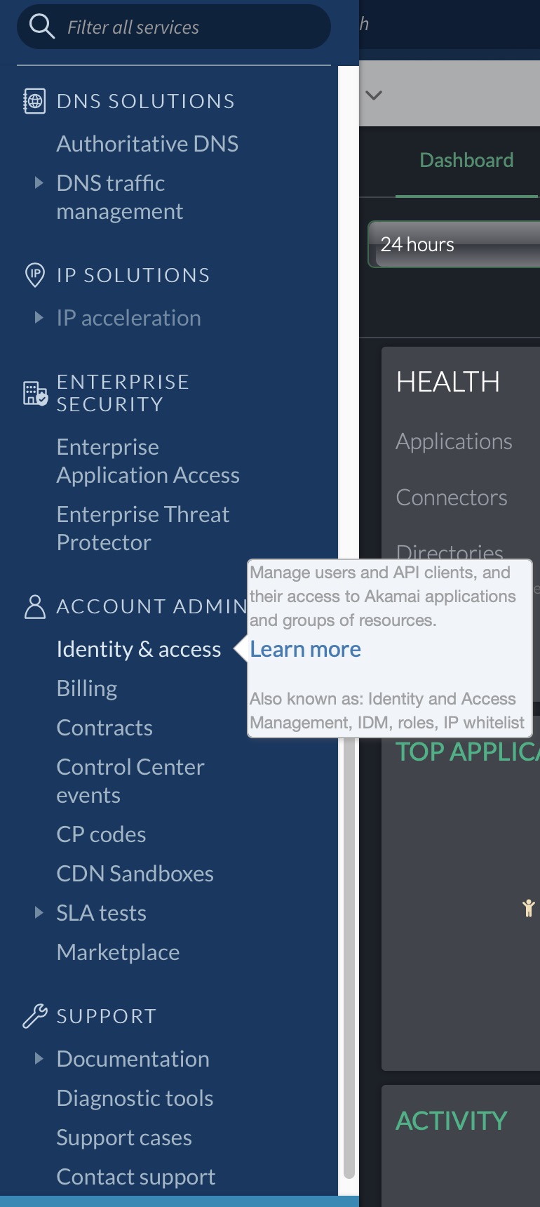 How to make a Akamai Control Center user an EAA admin