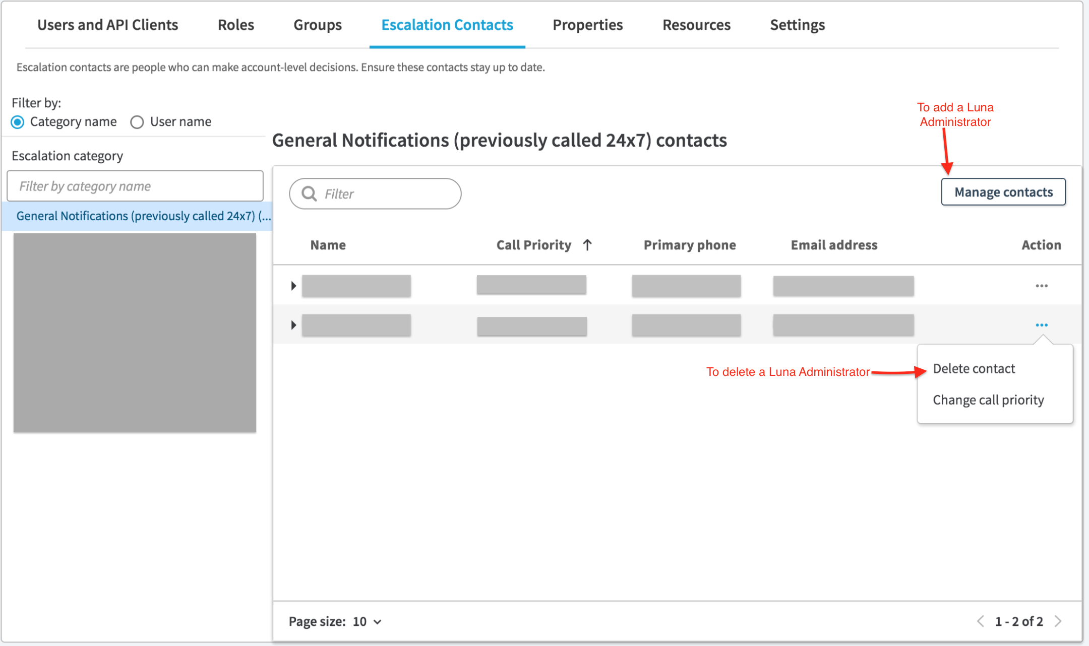 How to add/delete a User from the Administrator in Support page under ...