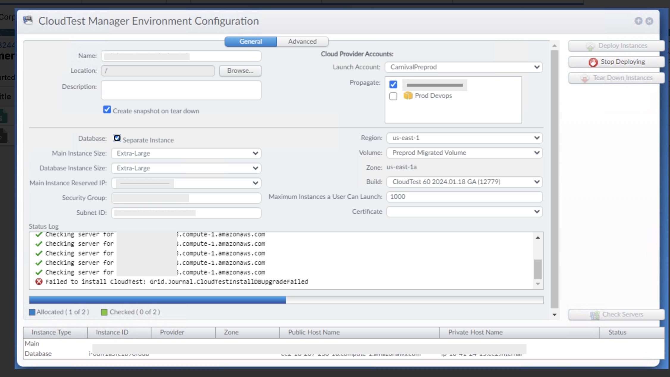 CloudTest:Failed to install CloudTest: Grid.Journal ...